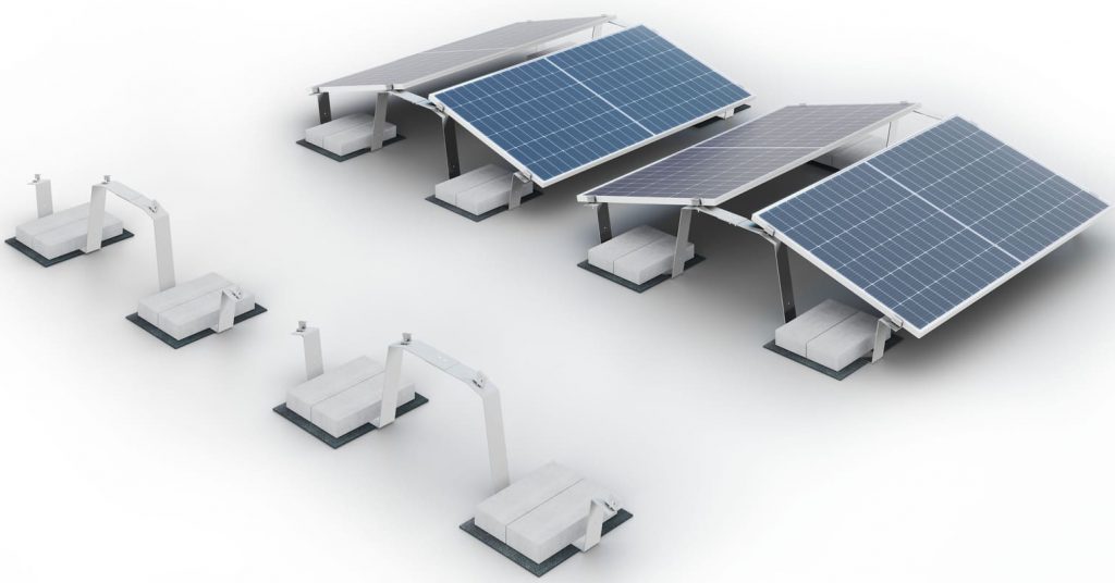 Bidirectional Ballasted Mounting System SRS-102 EW for Flat Roofs by ...